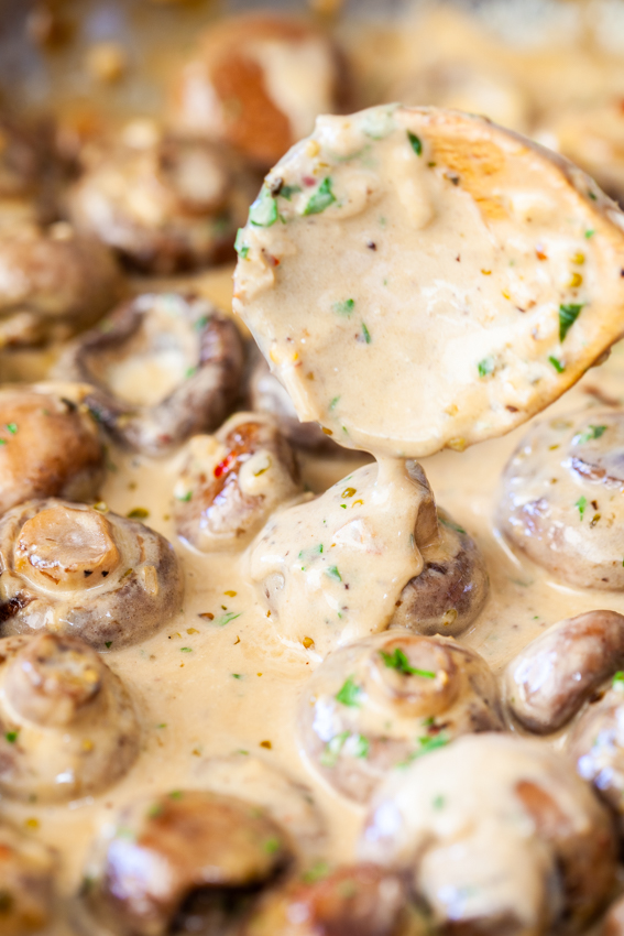 Creamy Garlic Parmesan Sautéed Mushrooms – Delish Food