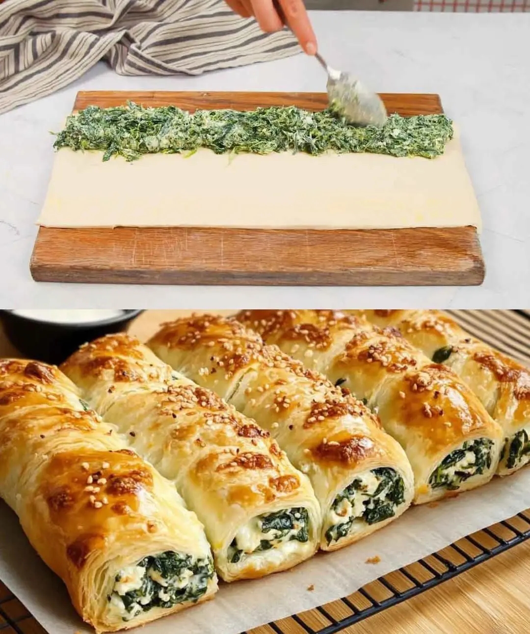 Spinach and Feta Rolls – Delish Food